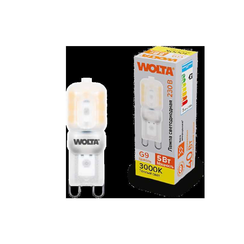 Светодиодная лампа WOLTA WSTD-JCD-5W3KG9-P ⚡ — купить с доставкой по ...