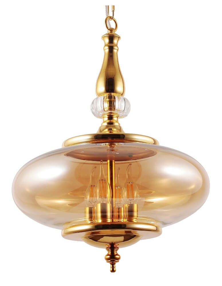 Подвесной светильник Crystal Lux Miel SP4 Gold ⚡ — купить с доставкой ...
