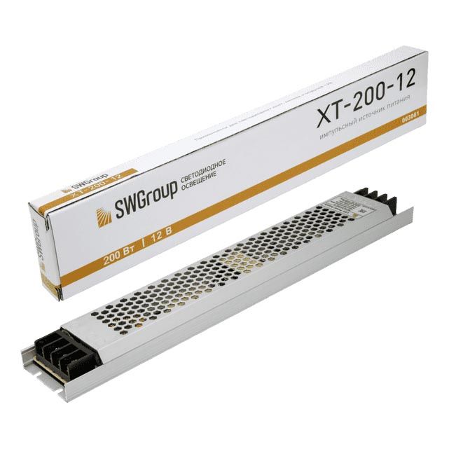 Блок питания SWG 12V 200W IP20 16,6A XT-200-12 003061 ⚡ — купить с ...