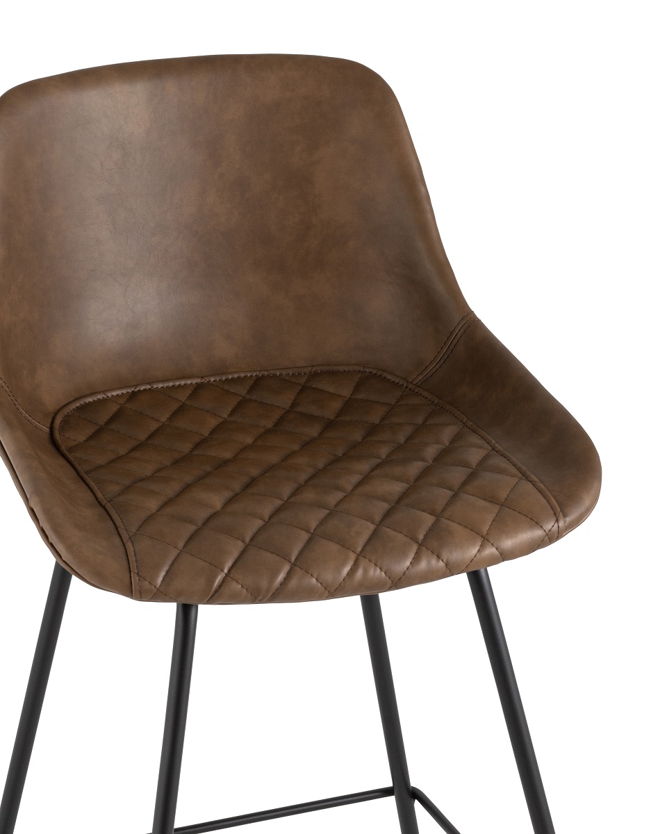 Полубарный стул Stool Group TEXAS экокожа коричневый 9090C MAP/9 ⚡ — купить с доставкой по ...