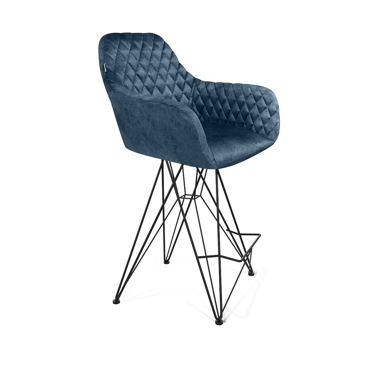 Полубарный стул Sheffilton SHT-ST38/S66-1 синий пепел/черный муар 2329640803 ⚡ - купить с ...