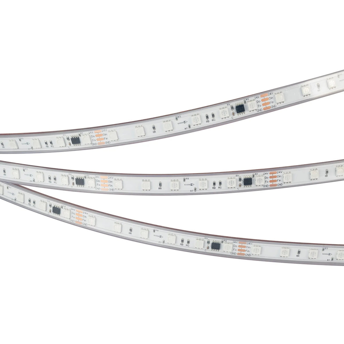 Светодиодная лента Arlight 12W/m 60LED/m 5060SMD разноцветный 5М SPI-PS ...