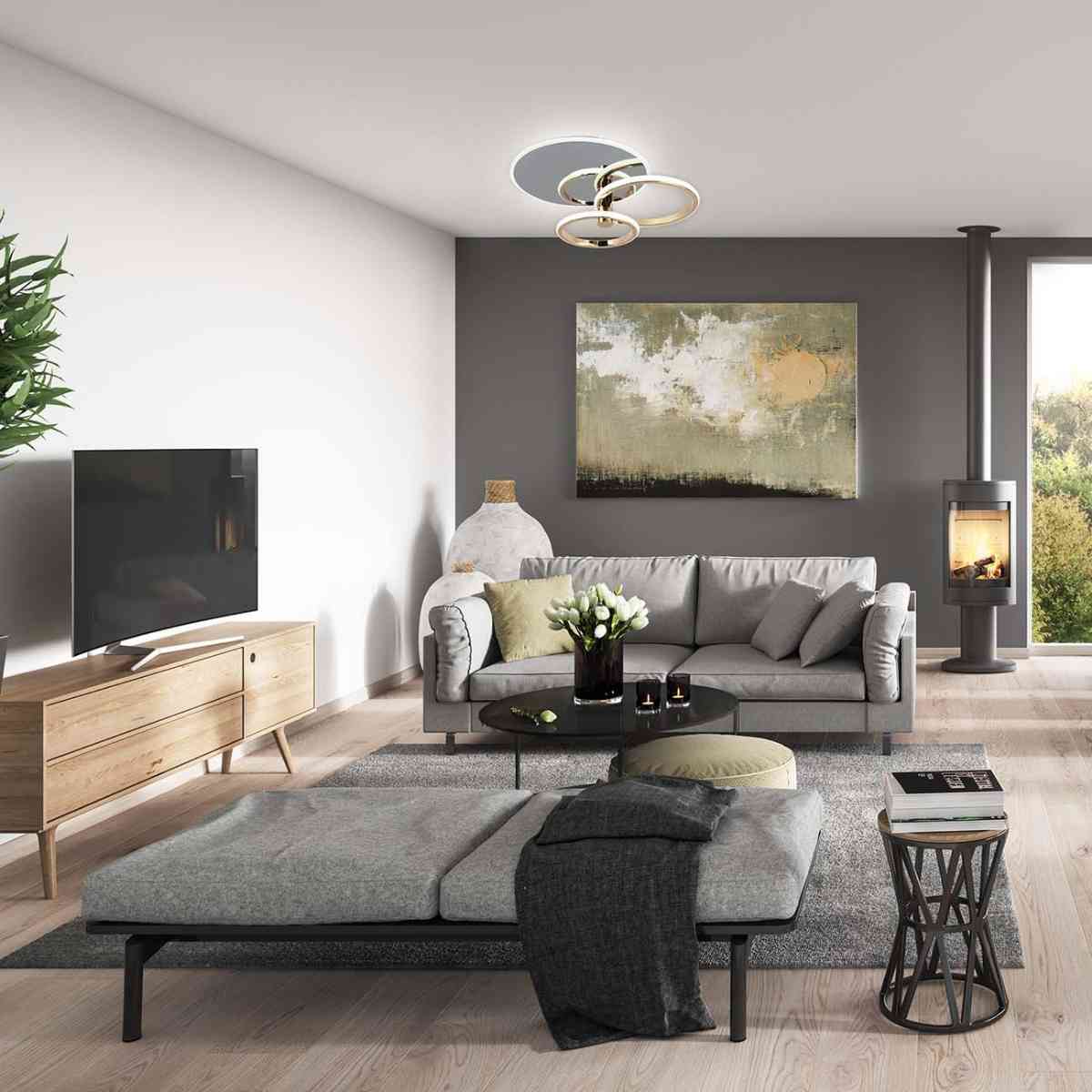 Потолочная светодиодная люстра Escada CONTOUR 10213/2LED BL Chrome ⚡ ...