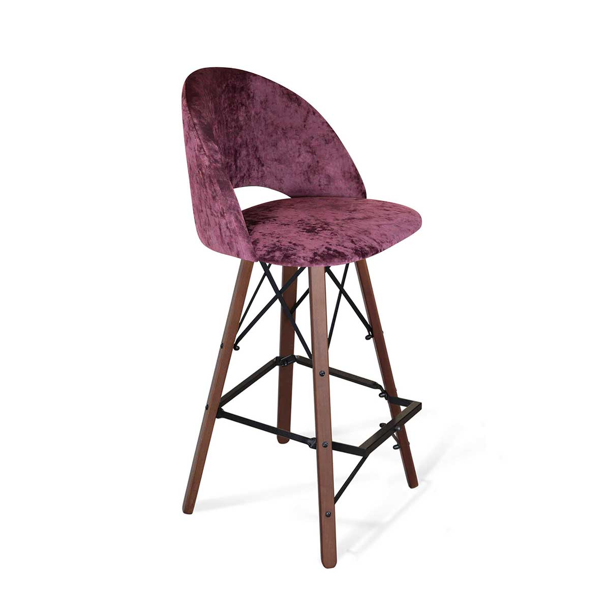 Барный стул Sheffilton SHT-ST34/S80 вишневый джем/темный орех/черный 7192503203 ⚡ — купить с ...