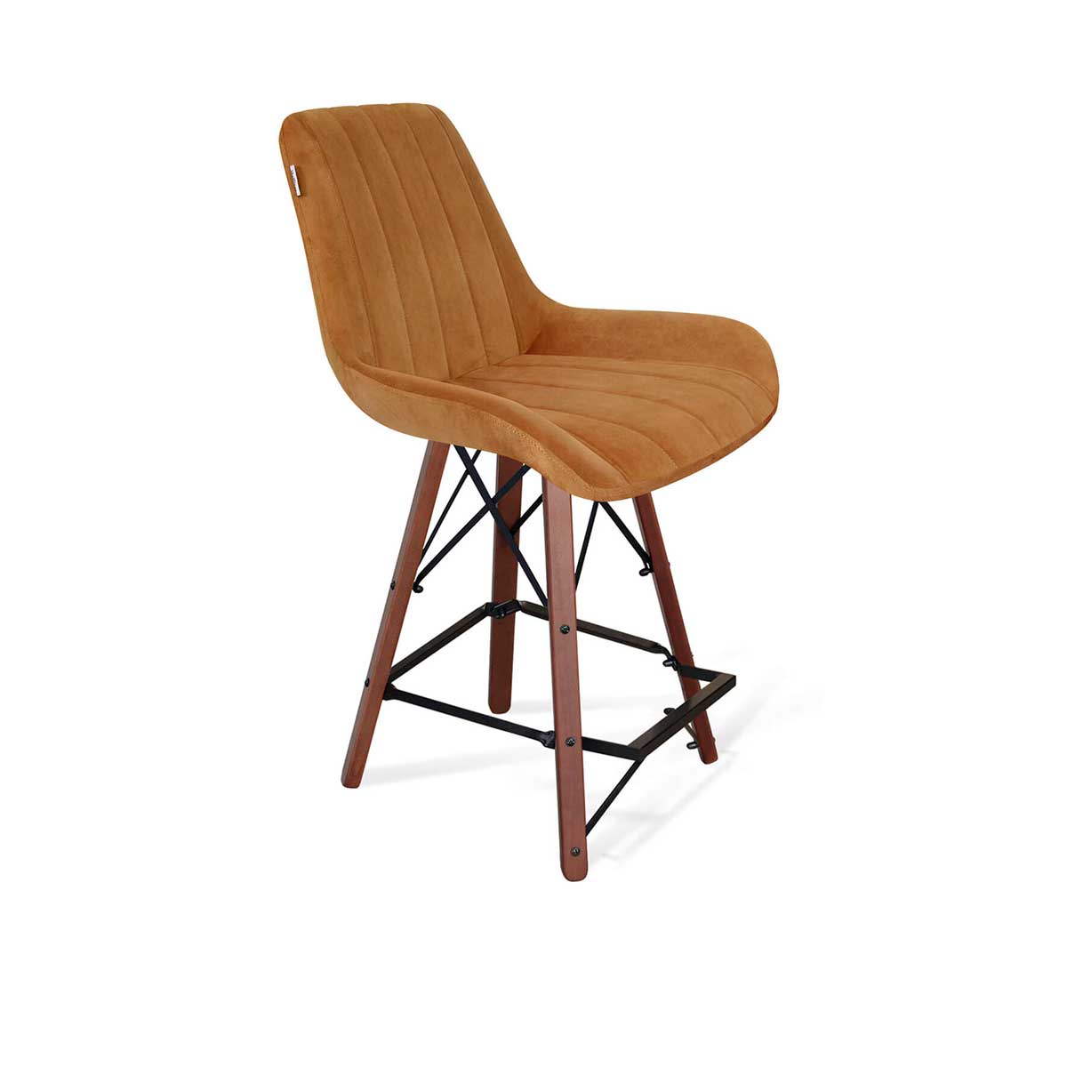 Полубарный стул Sheffilton SHT-ST37/S80-1 горчичный/темный орех/черный 7892857203 ⚡ — купить с ...