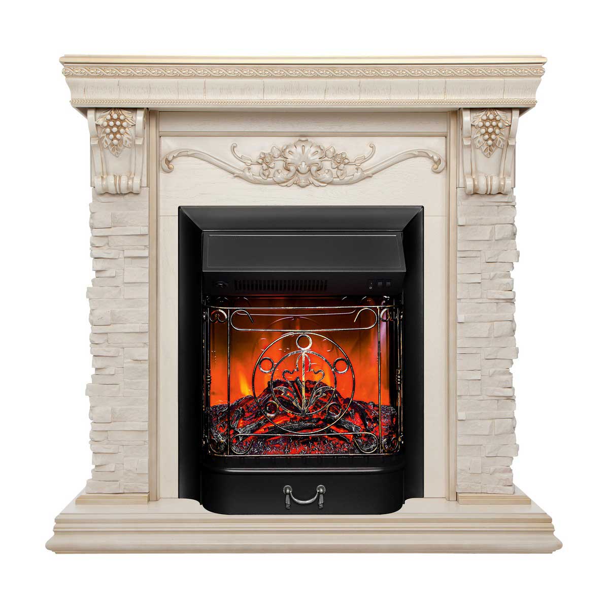 Электрокамин Realflame Patricia WT с очагом Majestic Lux Black RC ...