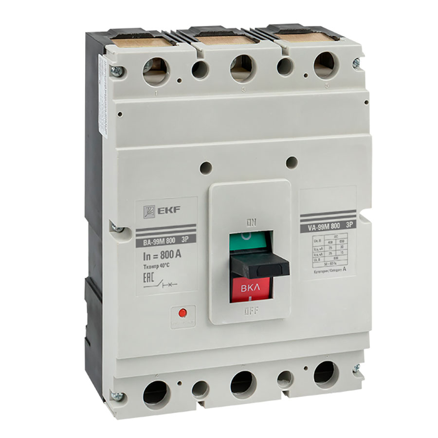 Выключатель автоматический ВА-99М 800/800А 3P 50кА EKF PROxima mccb99 ...