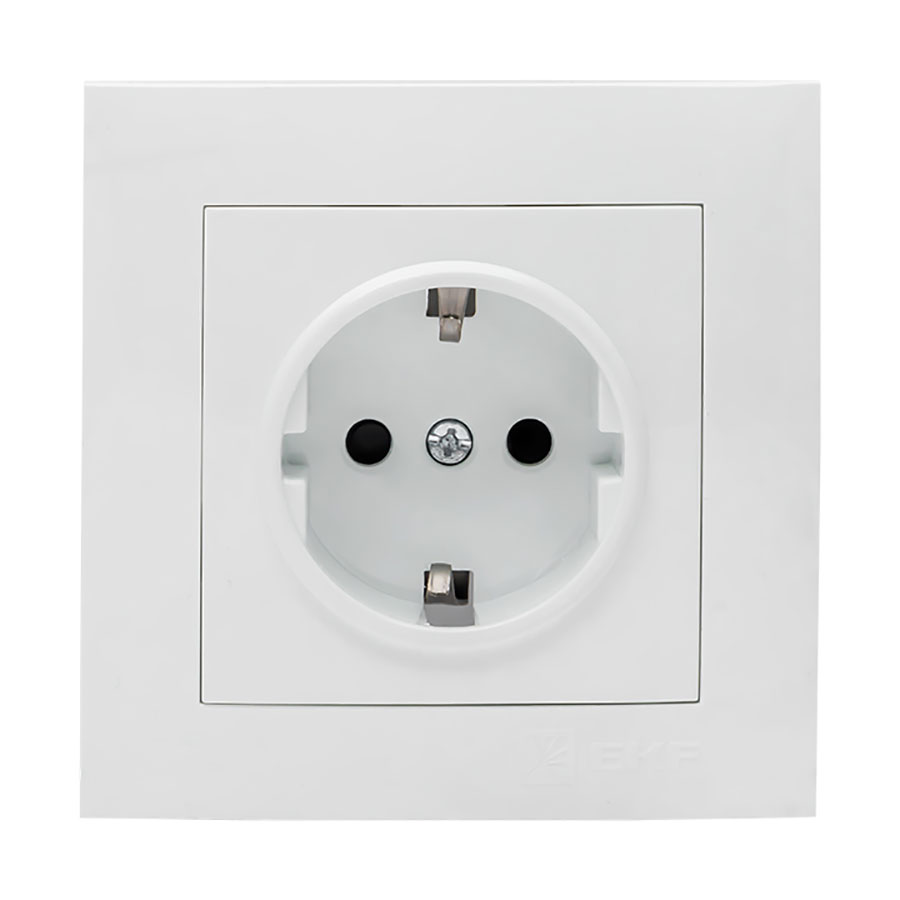 Валенсия розетка 1-местная с/з 16А белая с защ штор EKF PROxima EWR16-028-10 ⚡ - купить с ...
