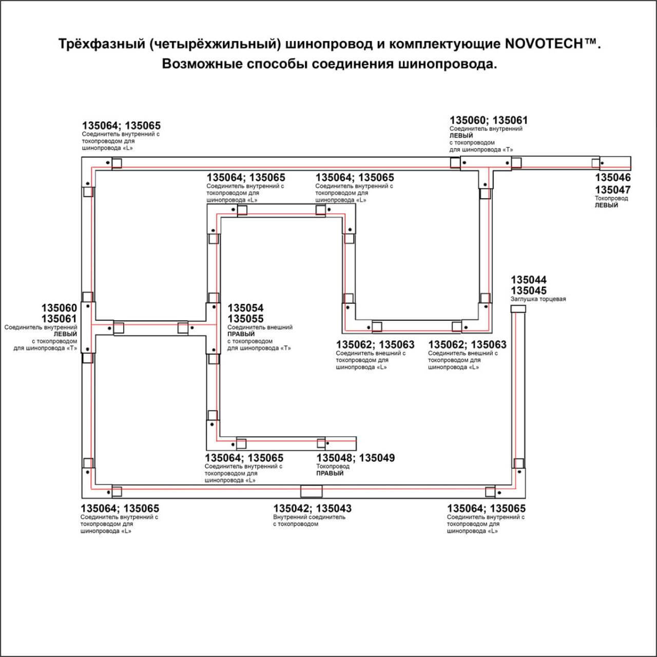 Шинопровод Novotech Port 135236 ⚡ — купить с доставкой по Москве и ...