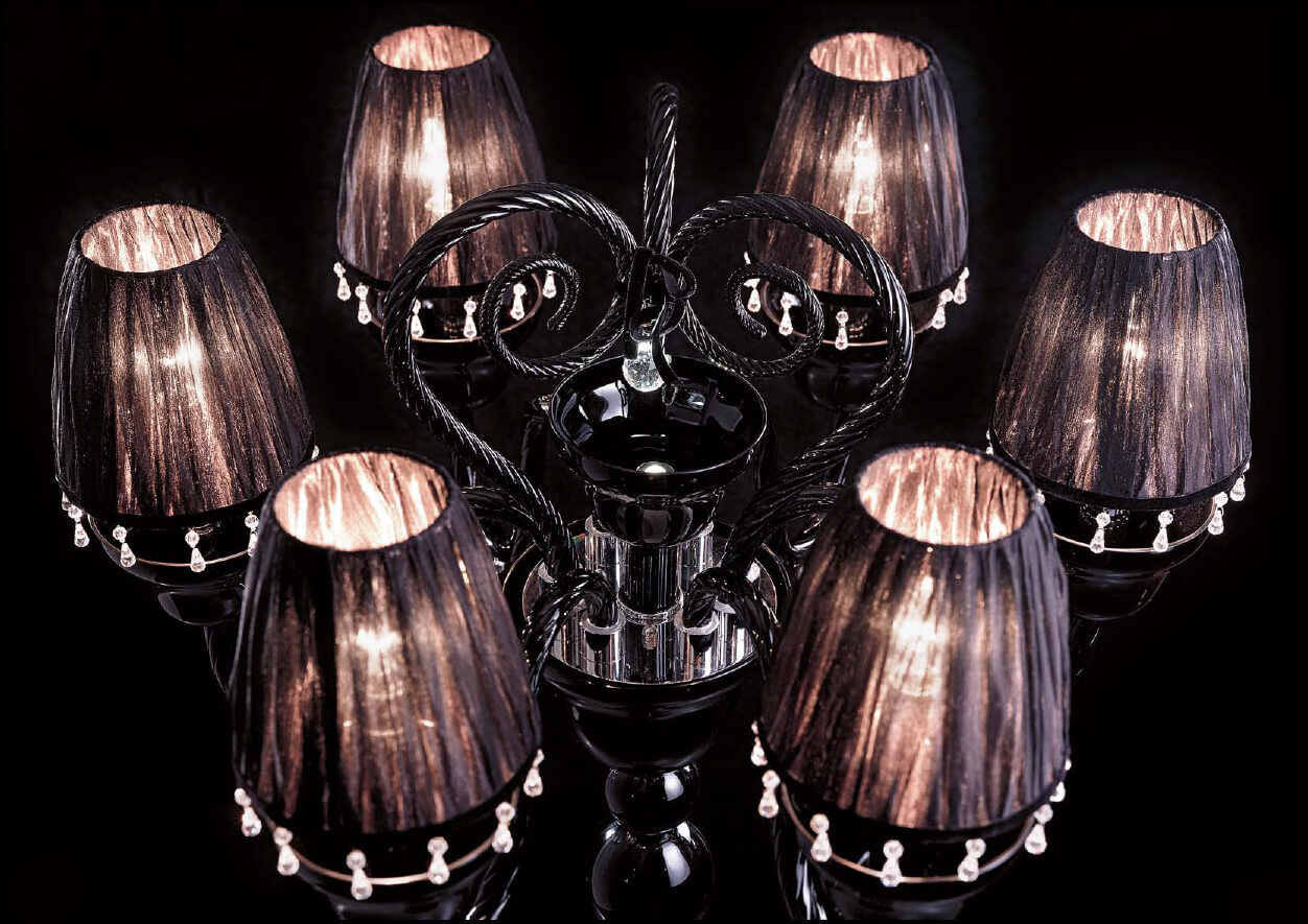 Подвесная люстра Beby Group La Femme 7700B02 Black ⚡ — купить с ...