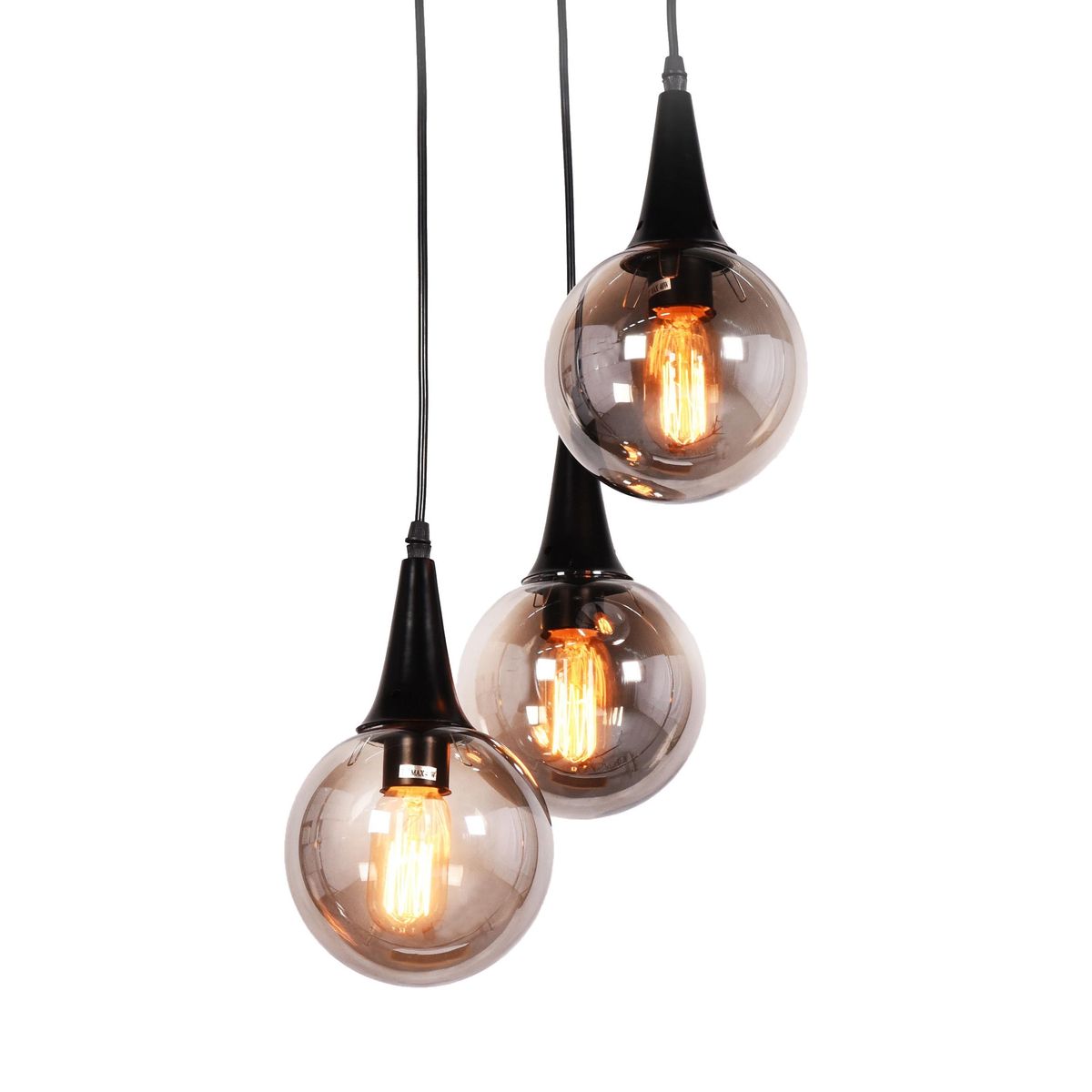 Подвесная люстра Lumina Deco Rocherro LDP 11191-3 BK ⚡ — купить с ...