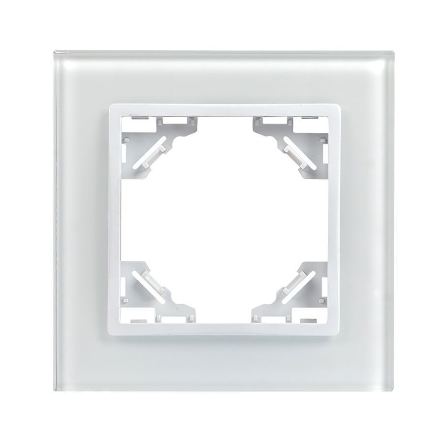 Минск Рамка 1-местная стеклянная белая EKF Basic ERM-G-401-10 ⚡ — купить с доставкой по Москве и ...
