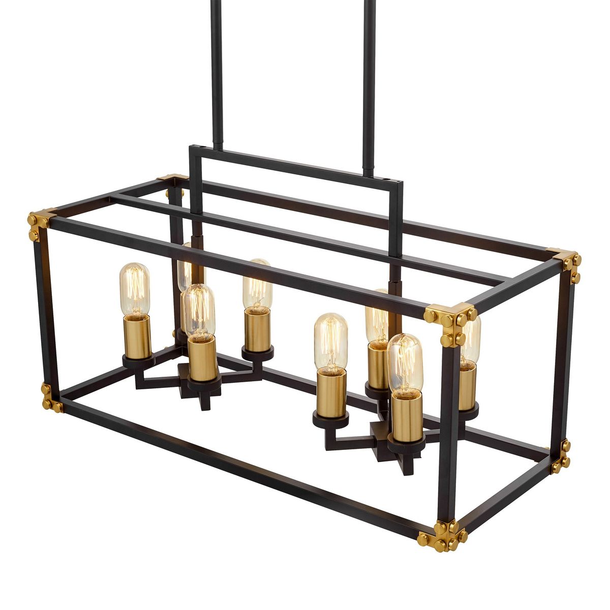 Подвесная люстра Lumina Deco Waldorf LDP 1140-8 BK MD ⚡ — купить с ...