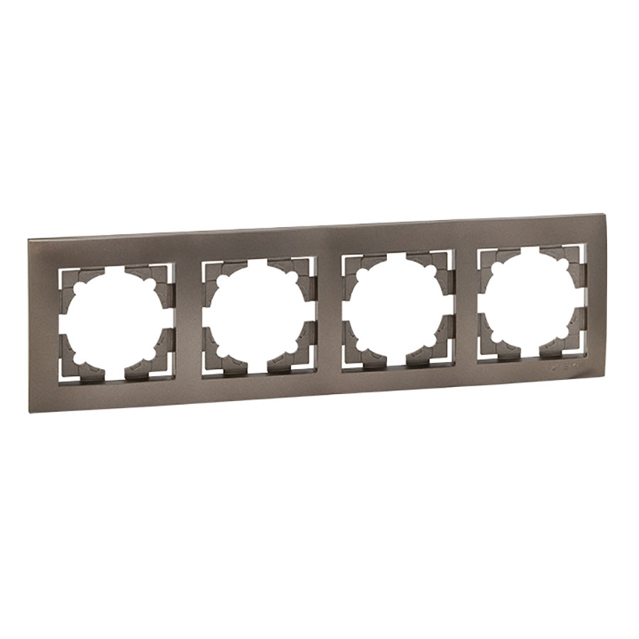 Валенсия Рамка 4-местная графит EKF EWM-G-304-60 ⚡ — купить с доставкой по Москве и России в ...