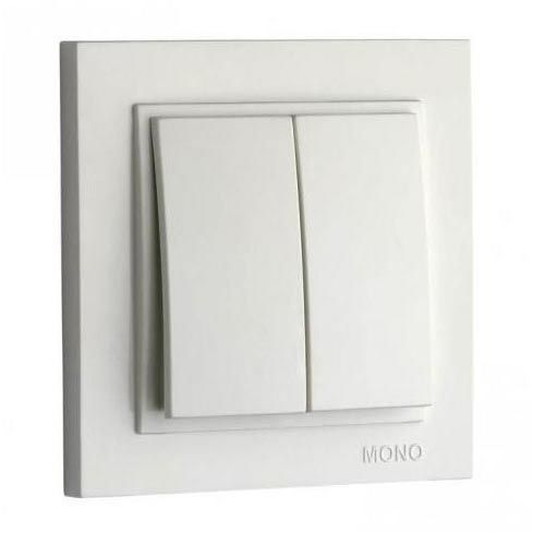 Выключатель Mono Electric Despina двухклавишный жемчуг 102-252525-102 ⚡ ...