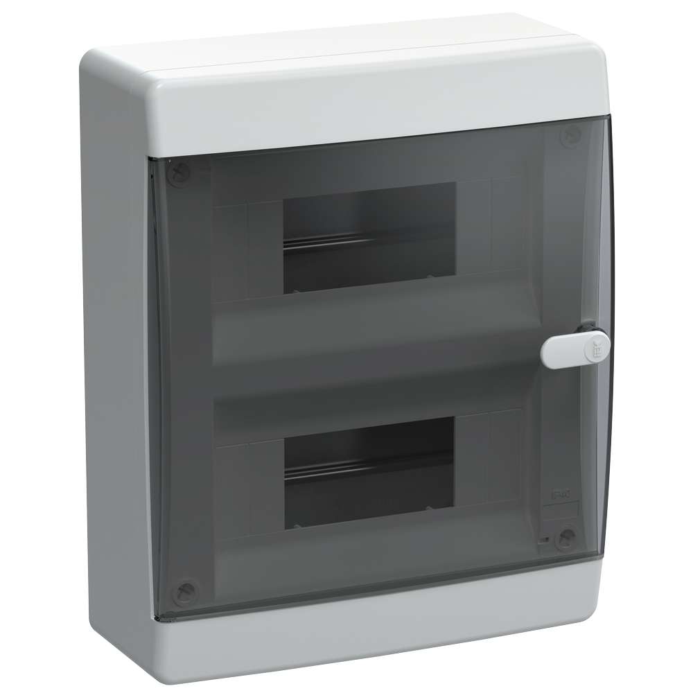 UNION Compact Корпус пластиковый ЩРН-П-18 IP41 черная прозрачная дверь IEK UIC-KP12-N-18-41-K01 ...