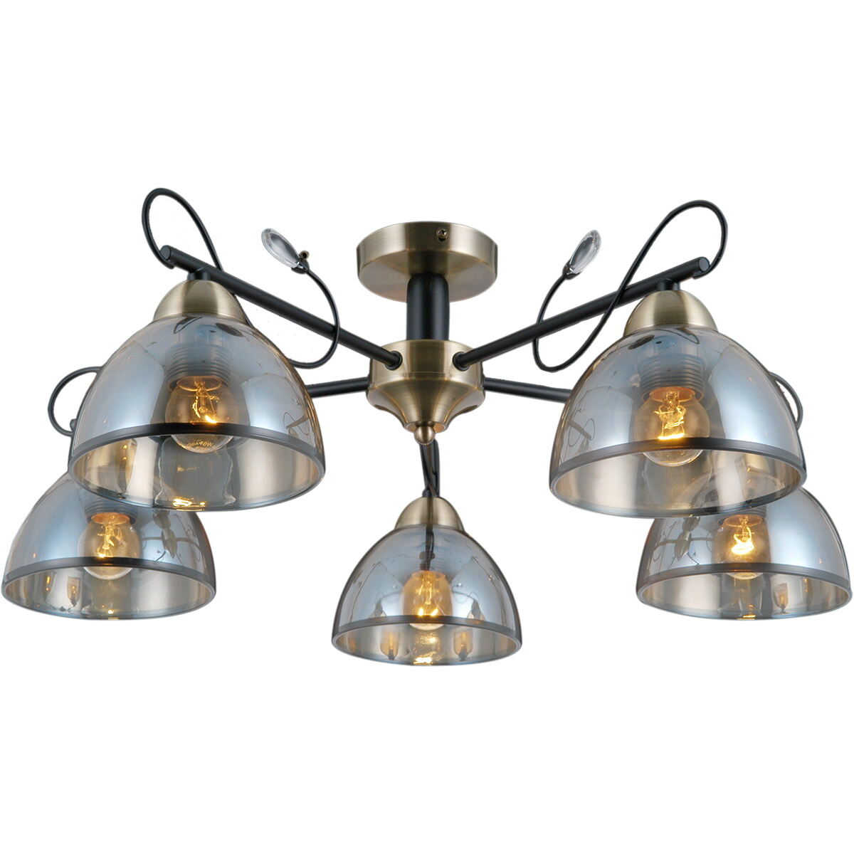 Потолочная люстра Illumico IL0251-5CSQ-79 BK AB ⚡ — купить с доставкой ...