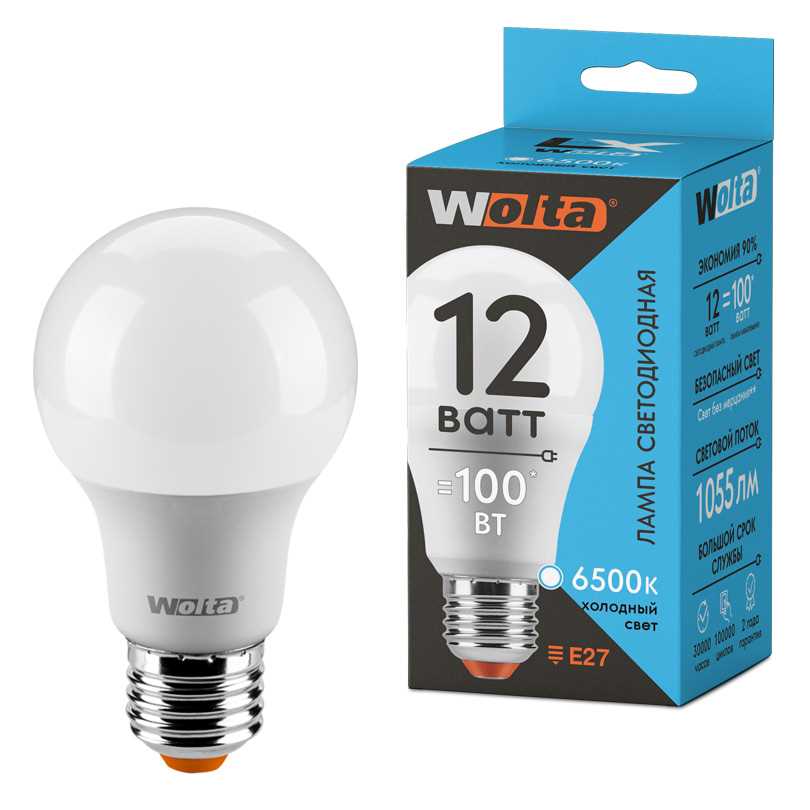 Светодиодная лампа WOLTA 30W60BL12E27 ⚡ — купить с доставкой по Москве ...