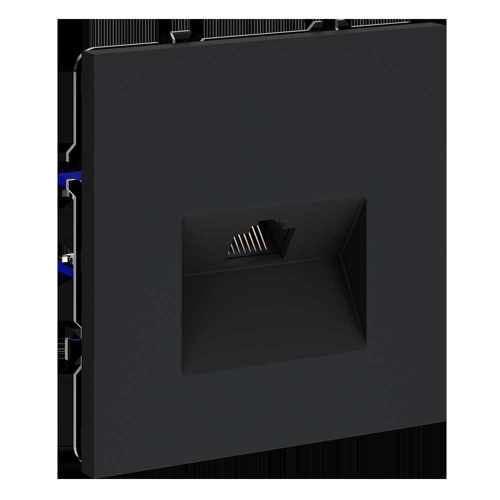 Розетка компьютерная встраиваемая Voltum S70 RJ45 кат 6, графит VLS060107 ⚡ — купить с доставкой ...