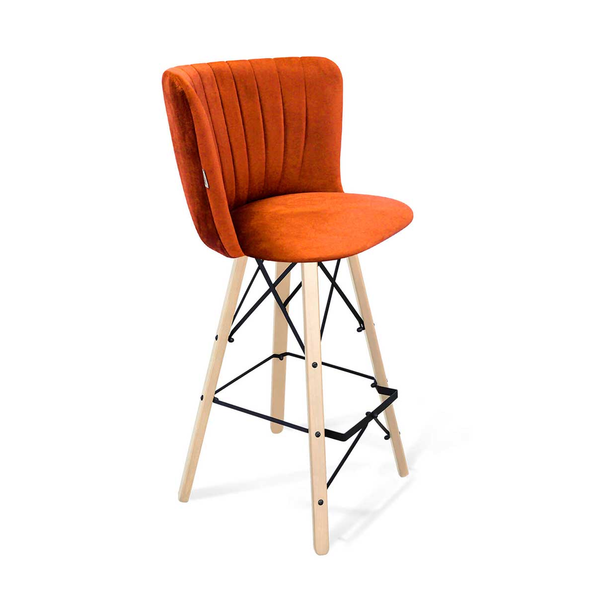 Барный стул Sheffilton SHT-ST36-1/S80 песчаная буря/прозрачный лак/черный муар 5294288802 ⚡ ...