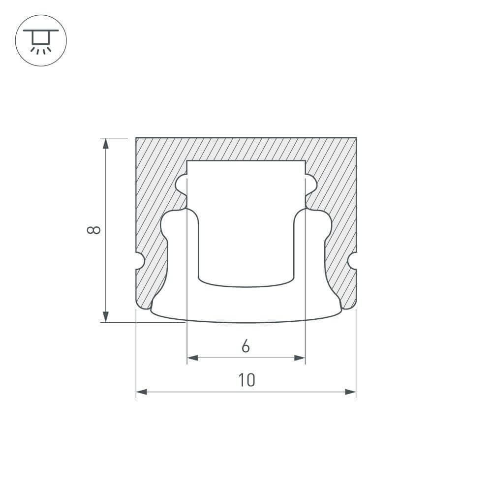 Профиль Arlight ARH-MINI5-2000 ANOD 018827 ⚡ — купить с доставкой по Москве и России в интернет ...
