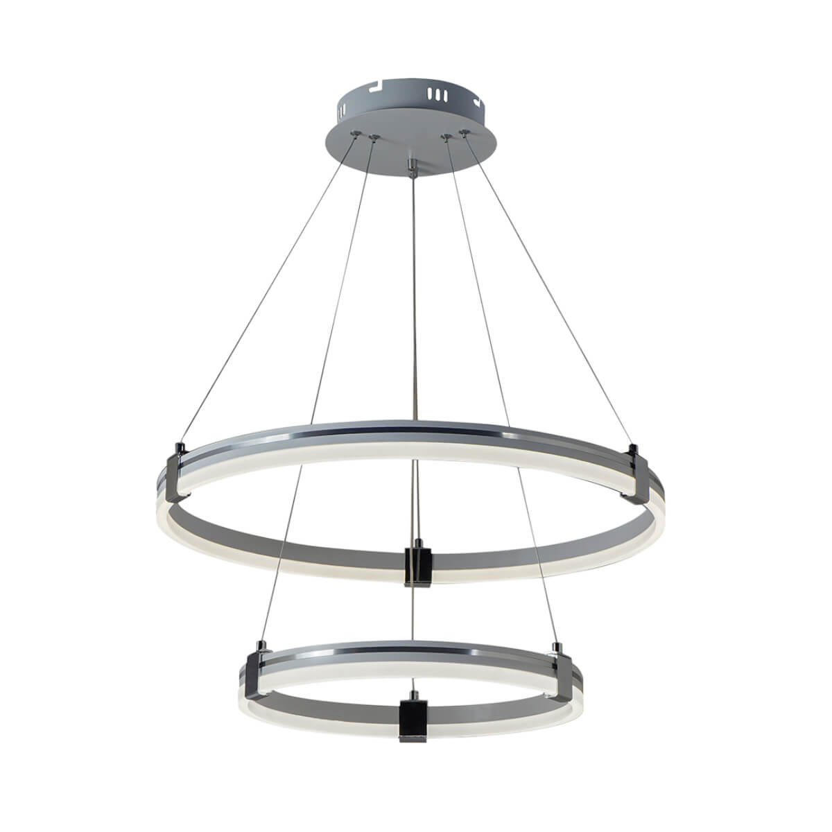 Подвесная светодиодная люстра Profit Light 6043/2 WHT CHR ⚡ — купить с доставкой по Москве и ...