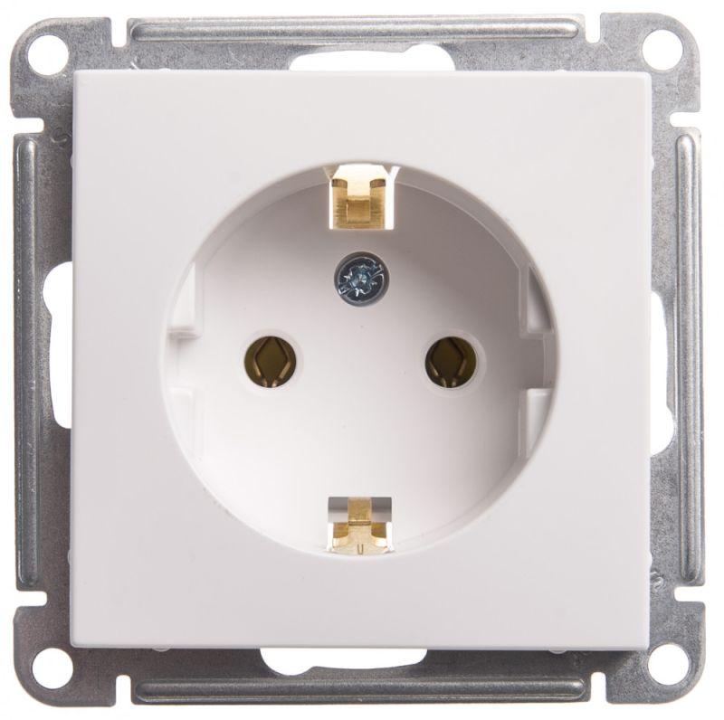 Розетка 2К З Systeme Electric W59 16A 250V белая RS16-154-1-86 ⚡ ...