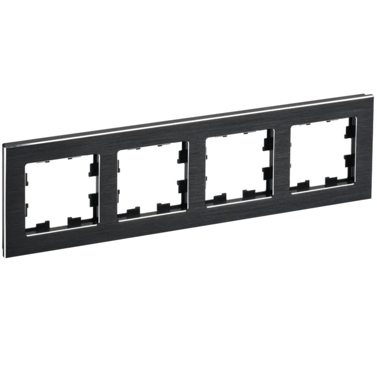 Рамка 4-постовая IEK Brite РУ-4-1-БрЧ черная BR-M42-M-K02 ⚡ — купить с доставкой по Москве и ...