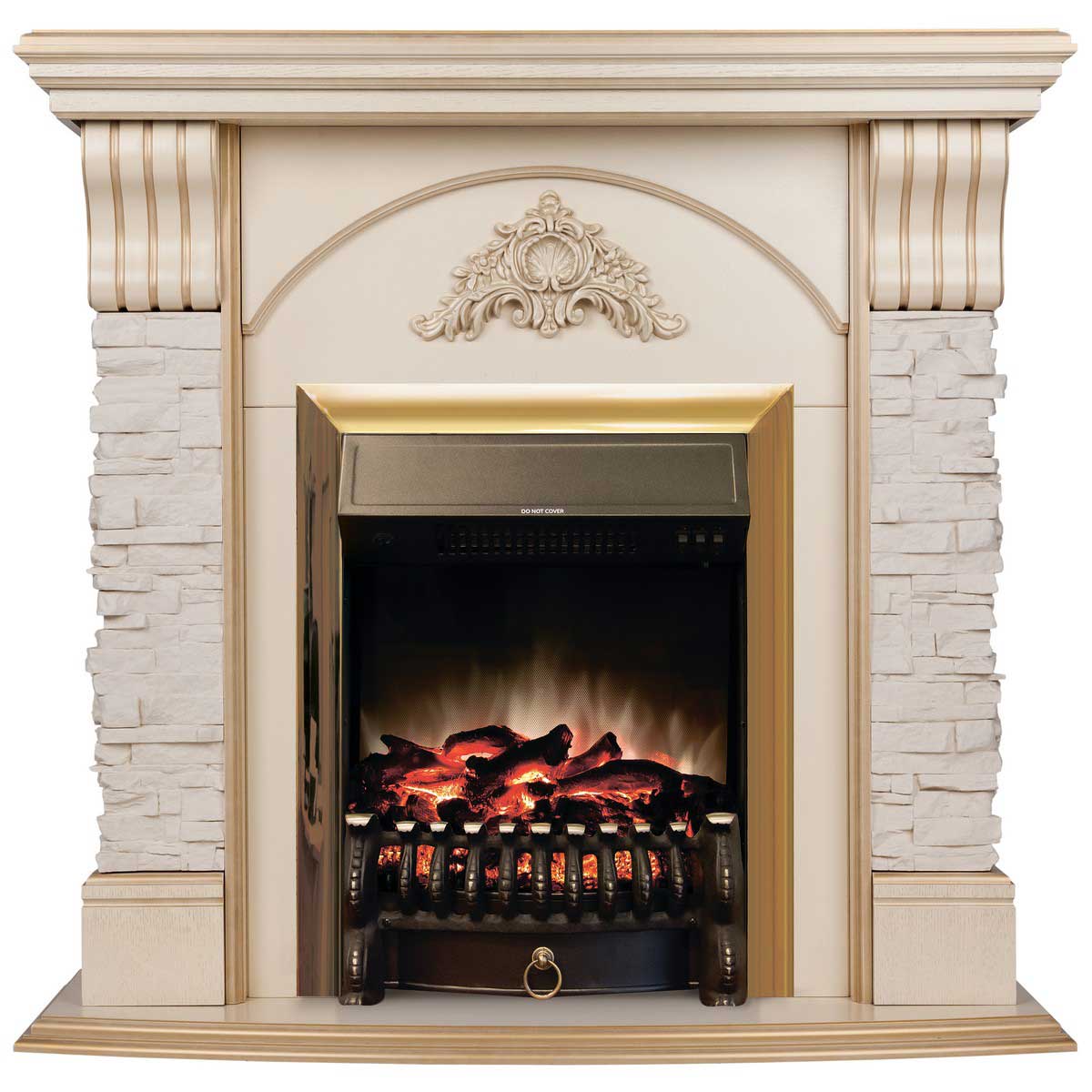 Электрокамин Realflame Athena WT с очагом Fobos Lux Brass 303128 ⚡ - купить с доставкой по ...