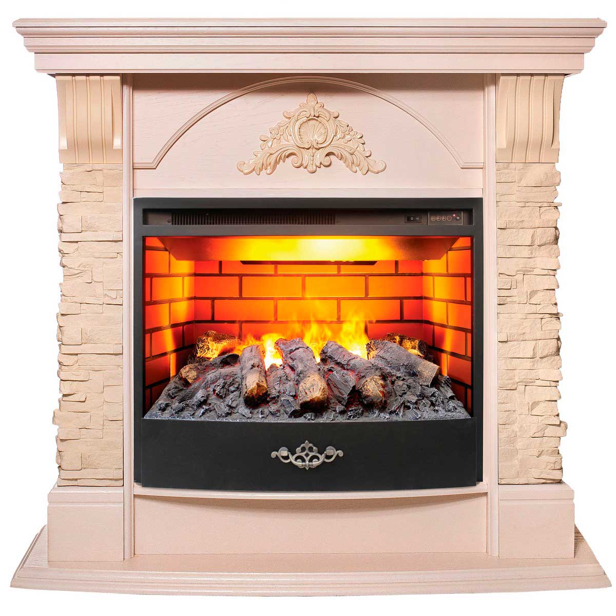 Электрокамин Realflame Athena 25/25,5 WT с очагом 3D Firestar 25,5 344161 ⚡ - купить с доставкой ...