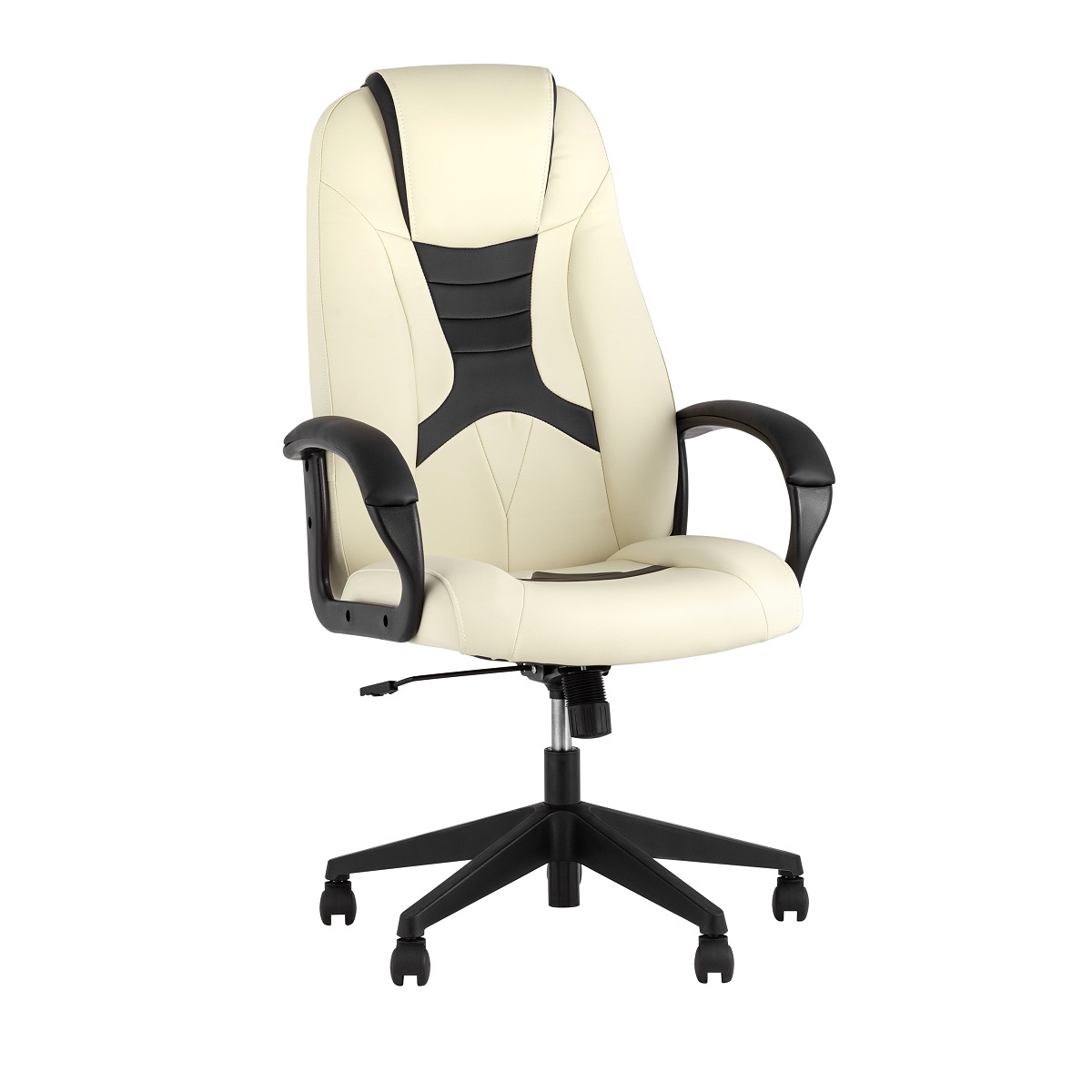Игровое кресло TopChairs ST-Cyber 8 белый/черный экокожа ST-Cyber 8 ...