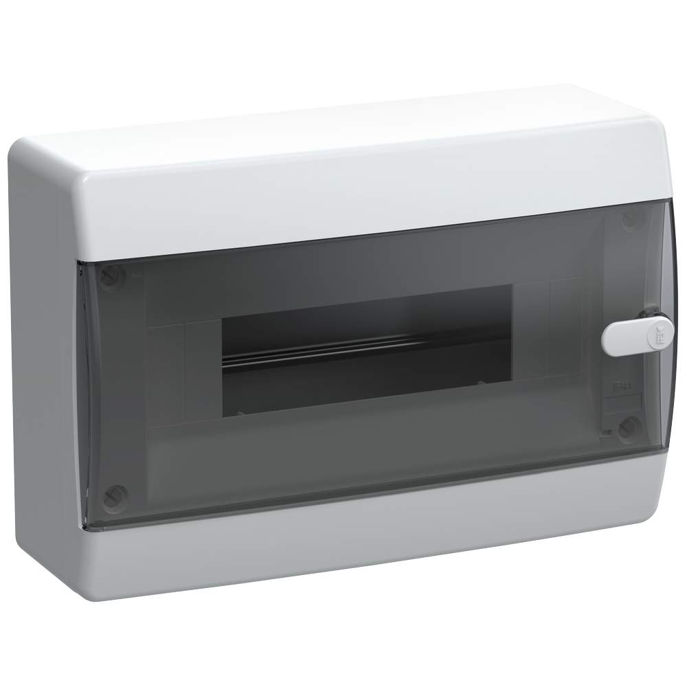 UNION Compact Корпус пластиковый ЩРН-П-12 IP41 черная прозрачная дверь IEK UIC-KP12-N-12-41-K01 ...