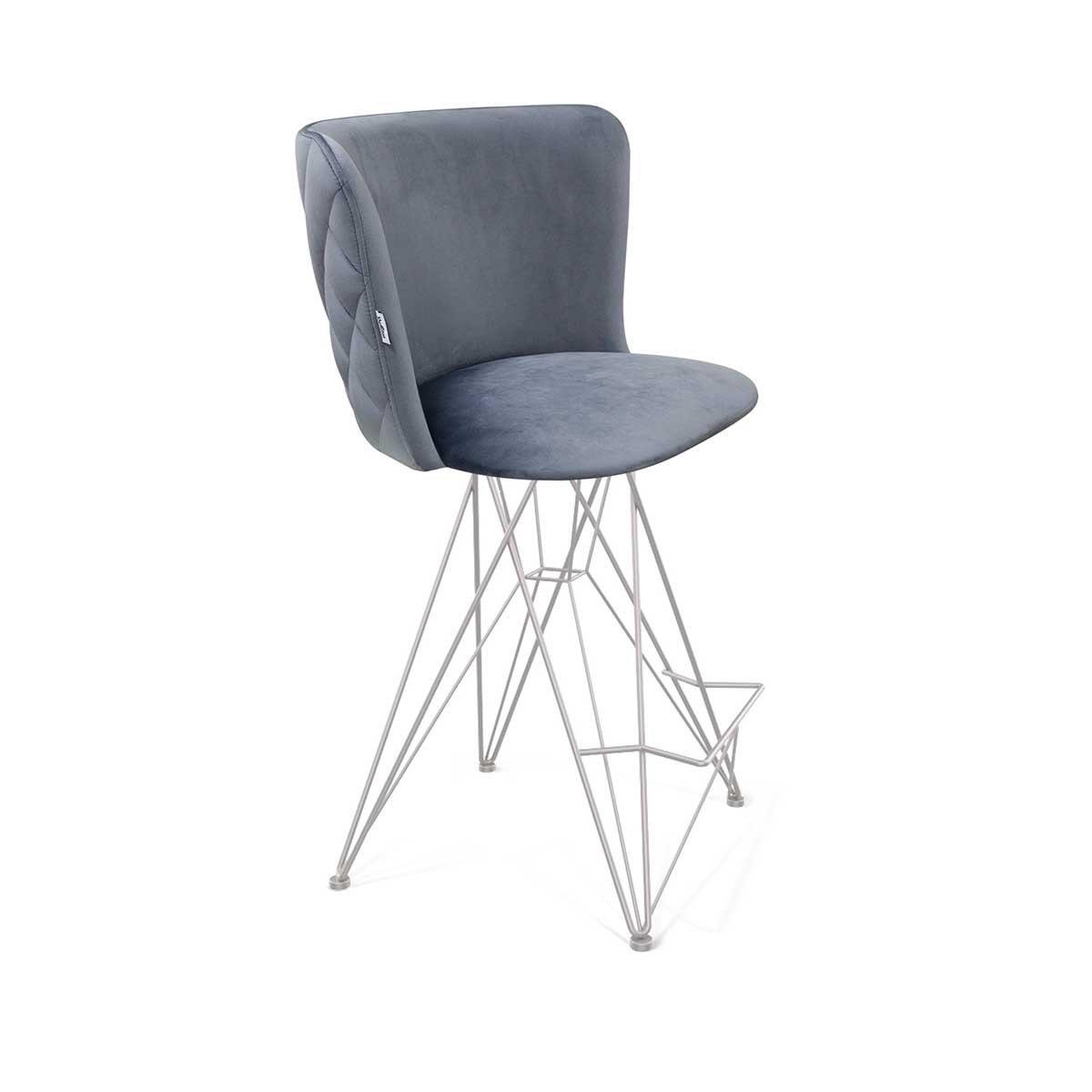 Полубарный стул Sheffilton SHT-ST36-3/S66 нейтральный серый/хром/лак 5655307701 ⚡ — купить с ...