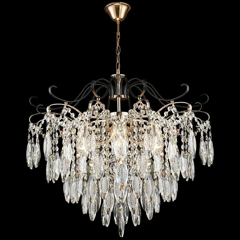 Подвесная люстра Reluce 02152-0 4-06 FGD BK ⚡ — купить с доставкой по ...