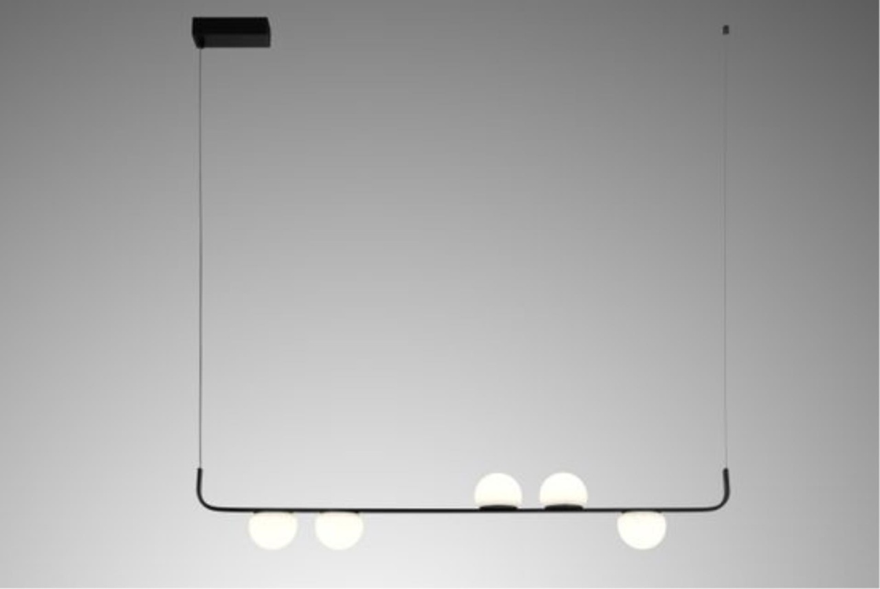 Подвесная светодиодная люстра Arte Lamp Poplar A2174SP-5BK ⚡ — купить с ...