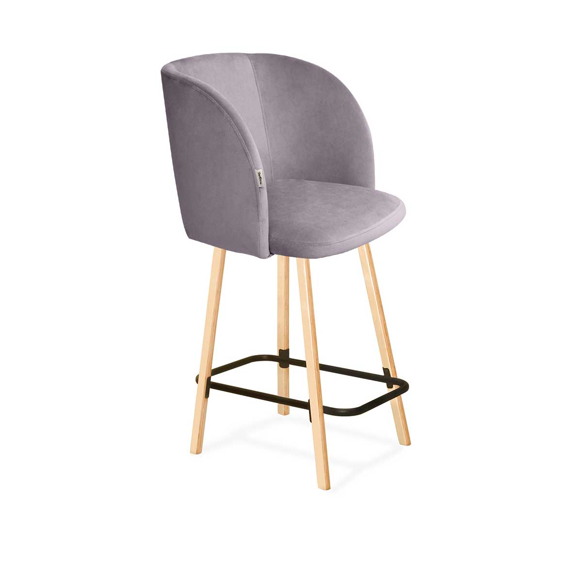 Полубарный стул Sheffilton SHT-ST33/S94-1 сиреневая орхидея/прозр лак/черн муар 9034674601 ⚡ ...