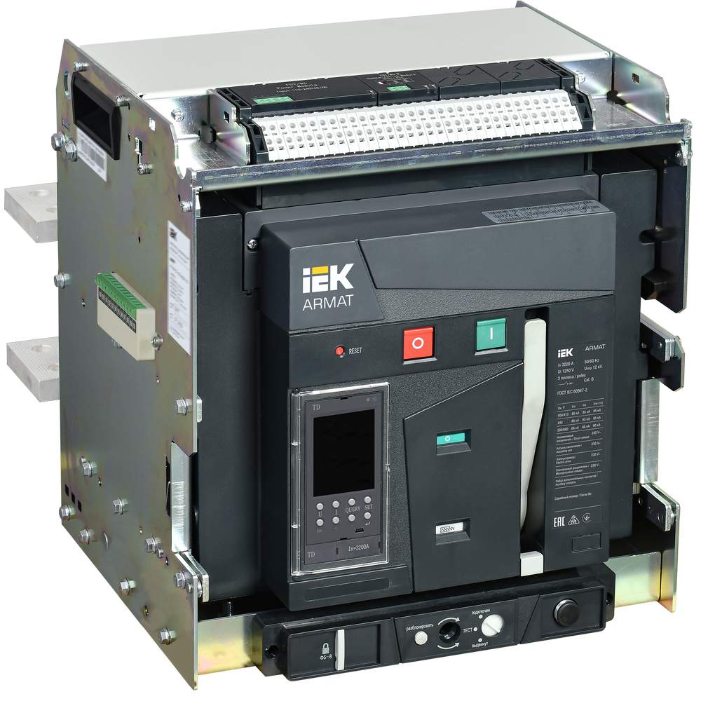 AR-A4S TD32 3P W HR Выключатель автоматический воздушный 85кА IEK AR-ACB-3VF-085-3200A-TDCF ⚡ ...