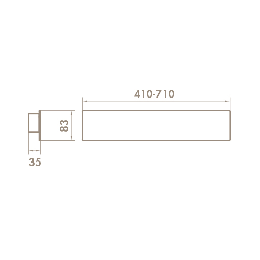 Настенный светодиодный светильник Side Quadrat D2111 ⚡ — купить с ...