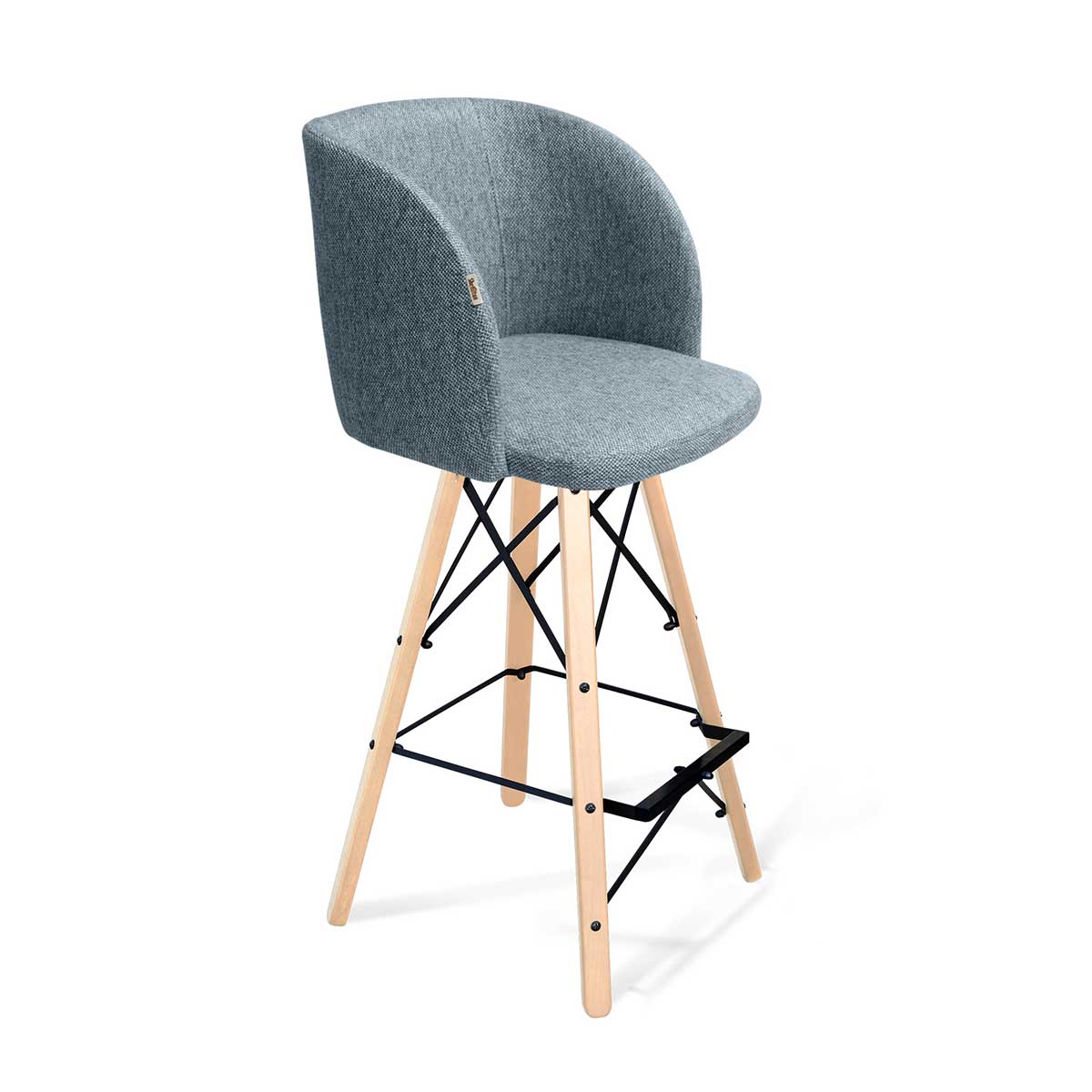 Барный стул Sheffilton SHT-ST33/S80 синий лед/прозрачный лак/черный 1038219001 ⚡ — купить с ...