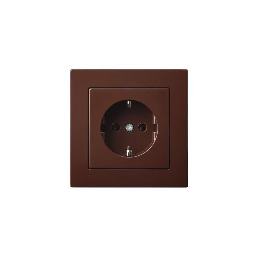 Розетка 2P E Liregus Epsilon коричневый 28-1362 ⚡ — купить с доставкой ...