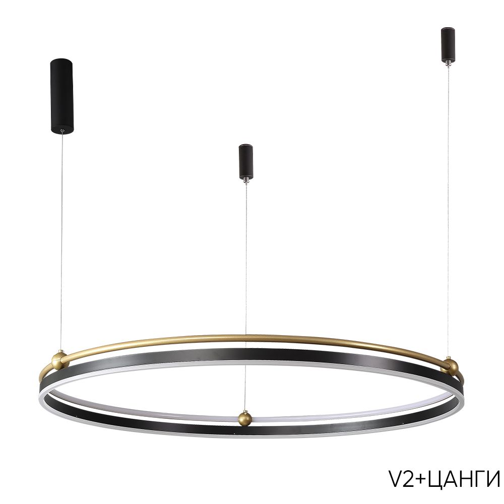 Подвесной светодиодный светильник Crystal Lux Fernando SP88W Led Black ...