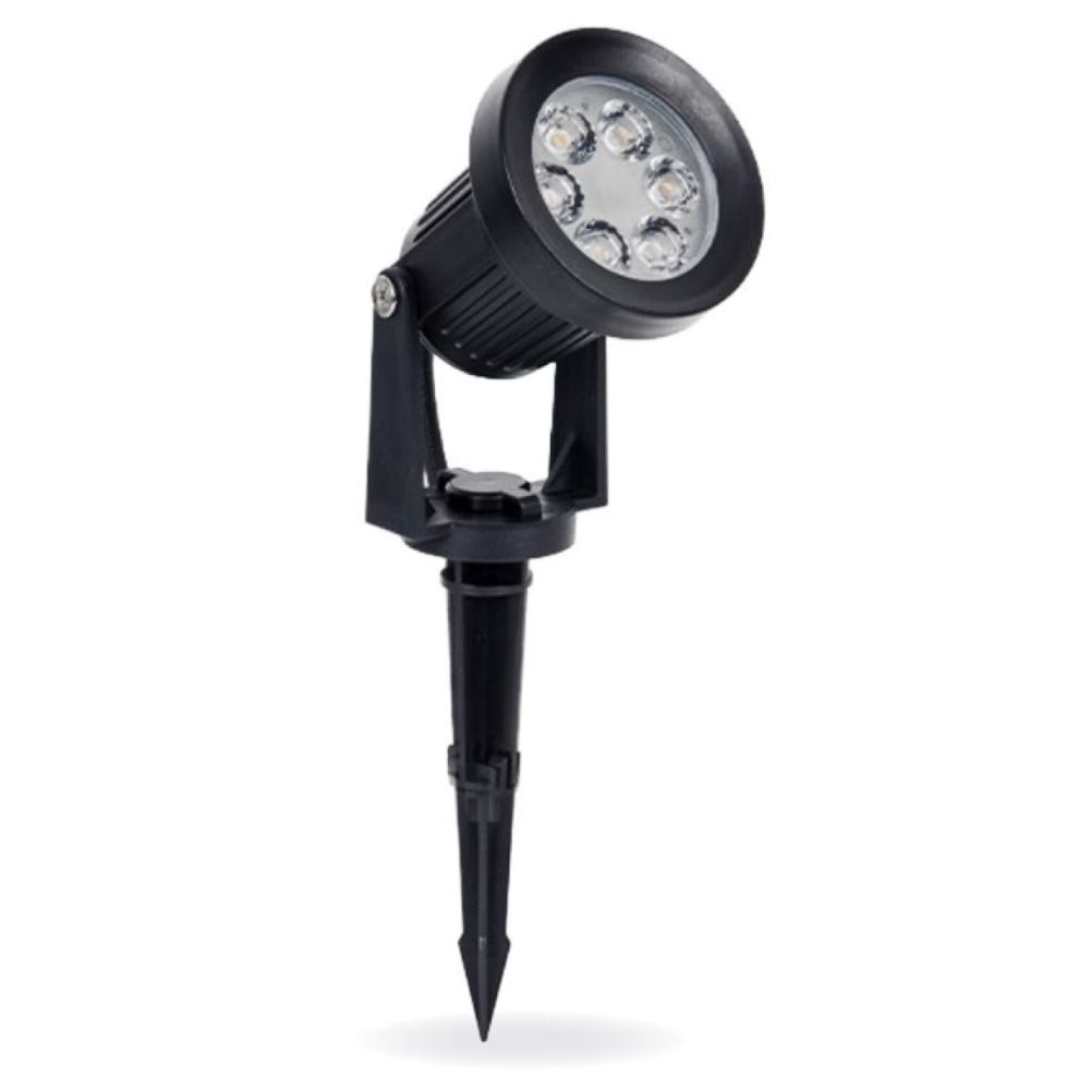 Светильник грунтовой на колышке грунтовый Feron ONE SP2712 8W RGB 195-245V IP65 пластик ⚡ ...