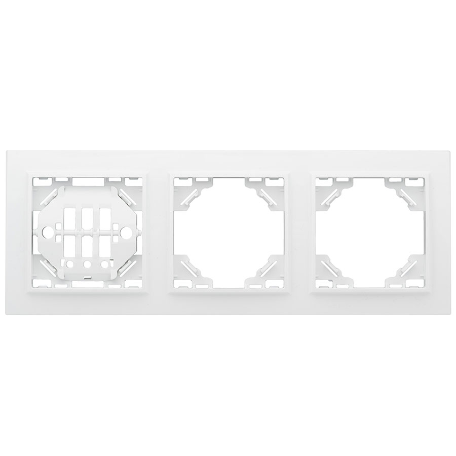 Минск Рамка 3-местная горизонтальная белая EKF Basic ERM-G-303-10 ⚡ — купить с доставкой по ...