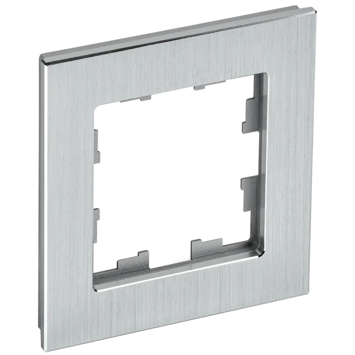 Рамка 1-постовая IEK Brite РУ-1-1-БрА алюминий BR-M12-M-K47 ⚡ — купить с доставкой по Москве и ...