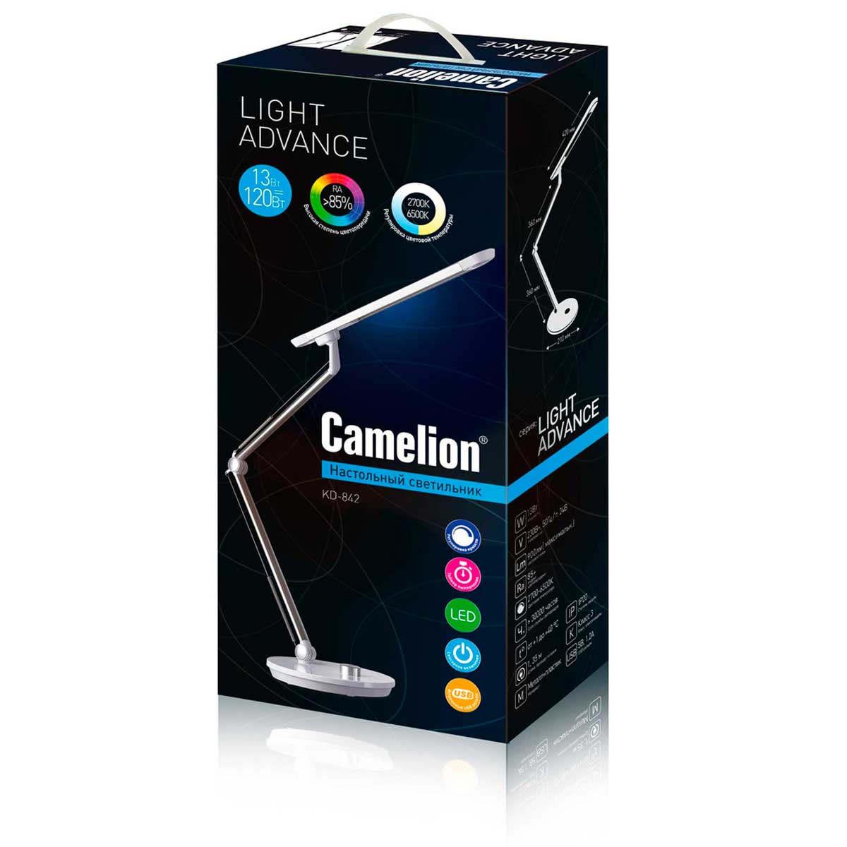 Настольная лампа Camelion KD-842 C01 13519 ⚡ — купить с доставкой по ...