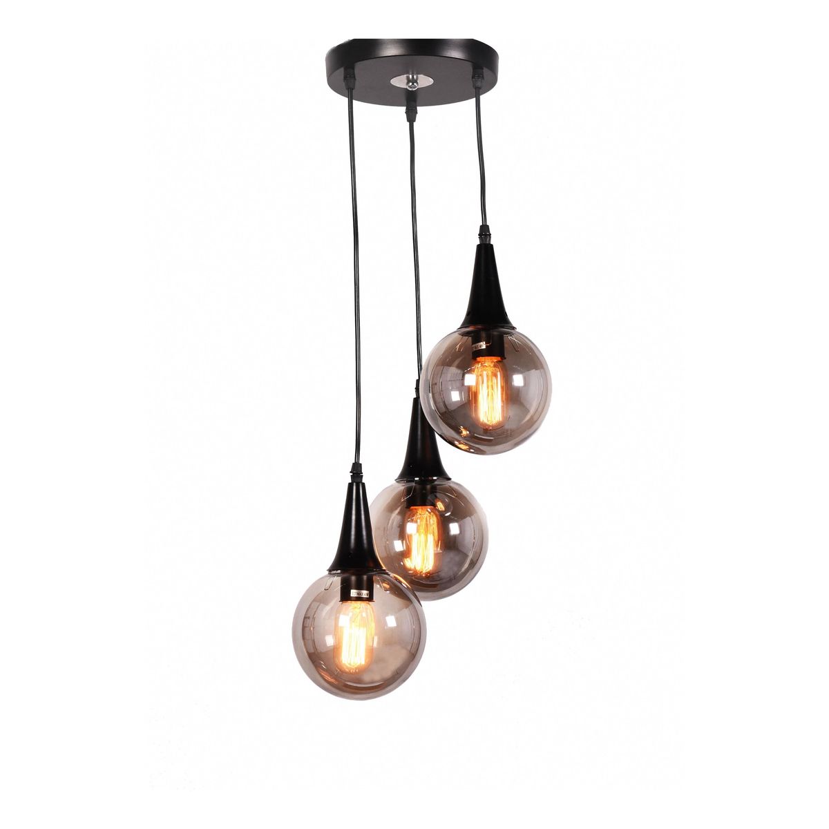 Подвесная люстра Lumina Deco Rocherro LDP 11191-3 BK ⚡ — купить с ...