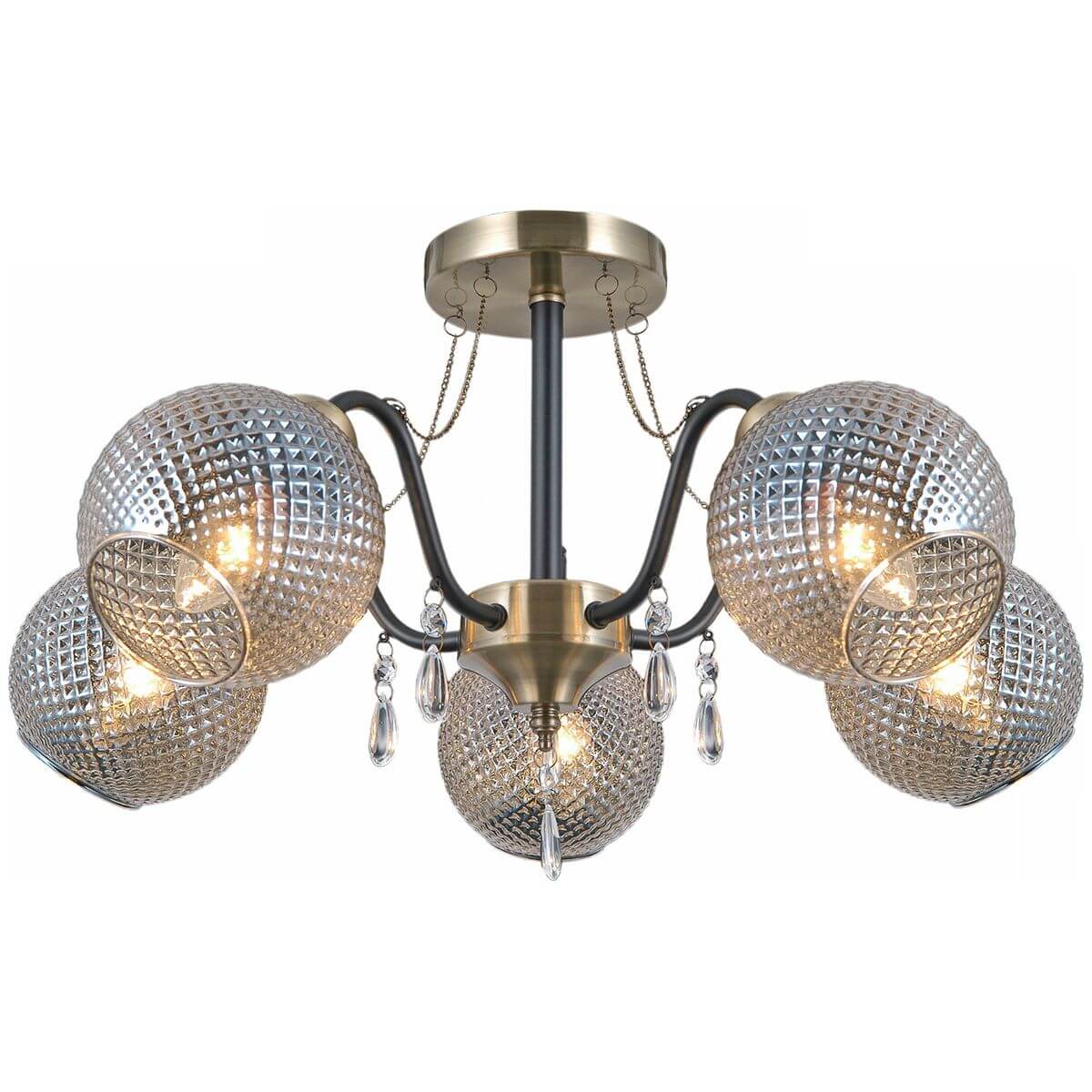 Потолочная люстра Illumico IL0432-5CSQ-29 AB BK ⚡ — купить с доставкой ...