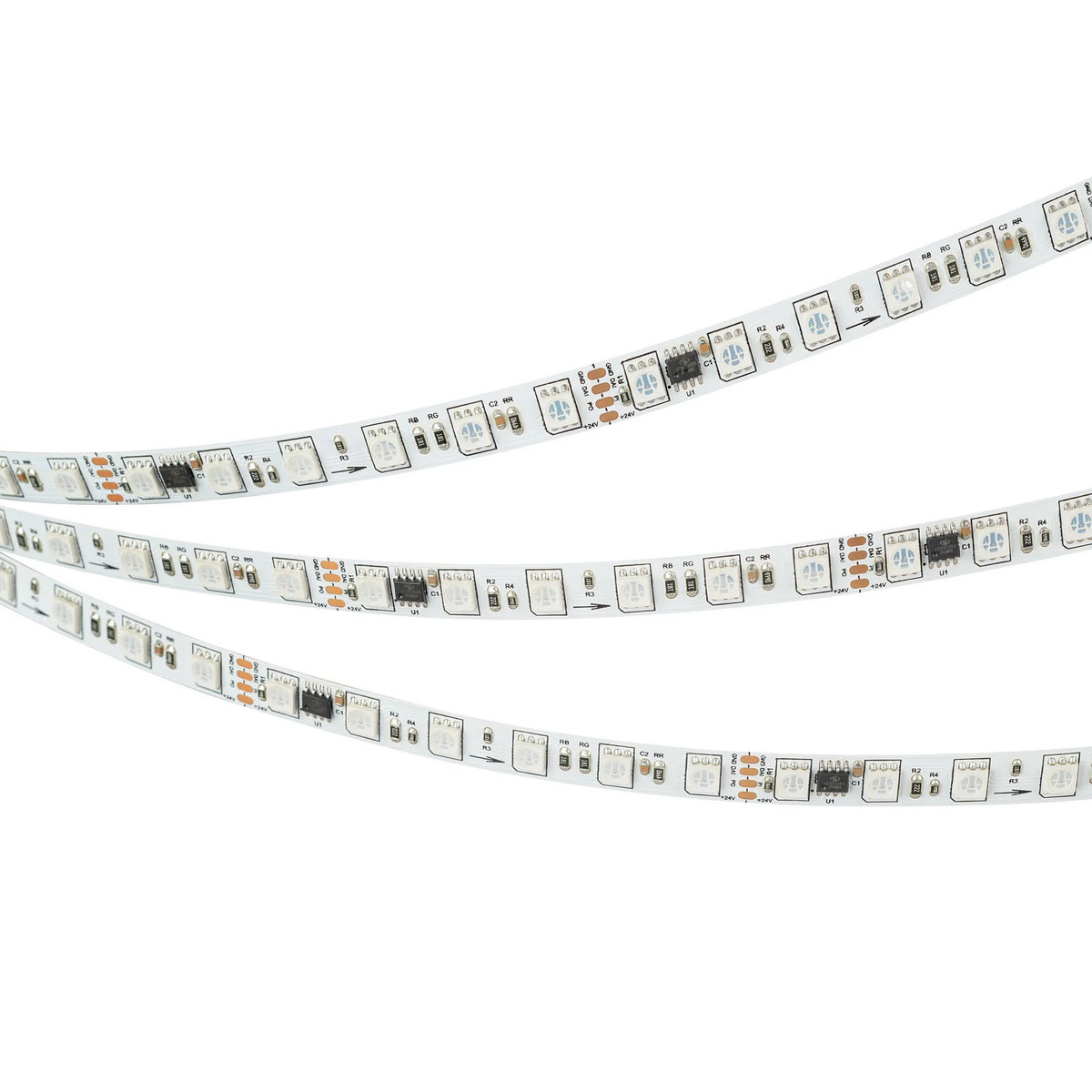 Светодиодная лента Arlight 16W/m 72LED/m 5060SMD разноцветный 5М DMX ...