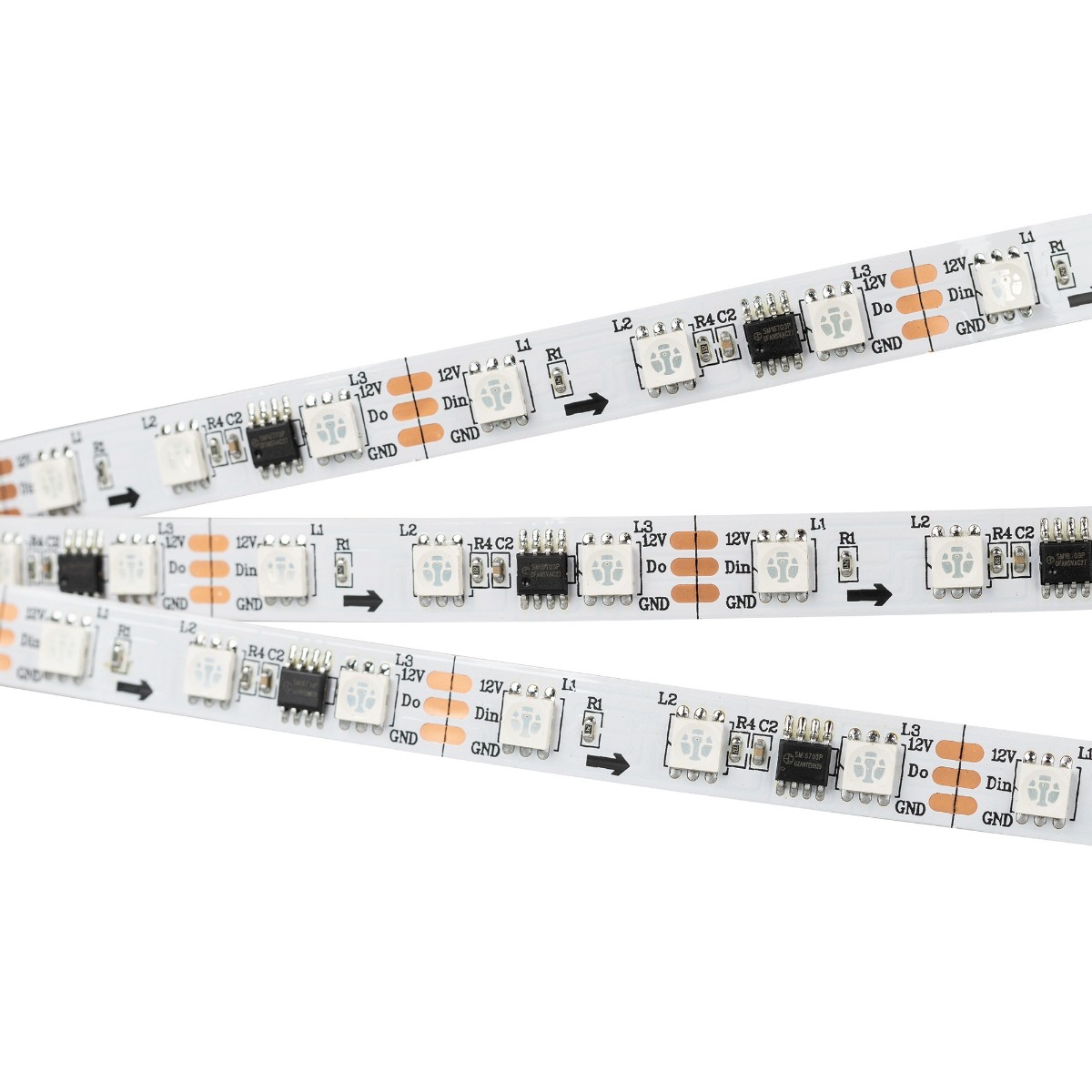 Светодиодная лента Arlight 14 4w M 60led M 5060smd разноцветный 5m Spi