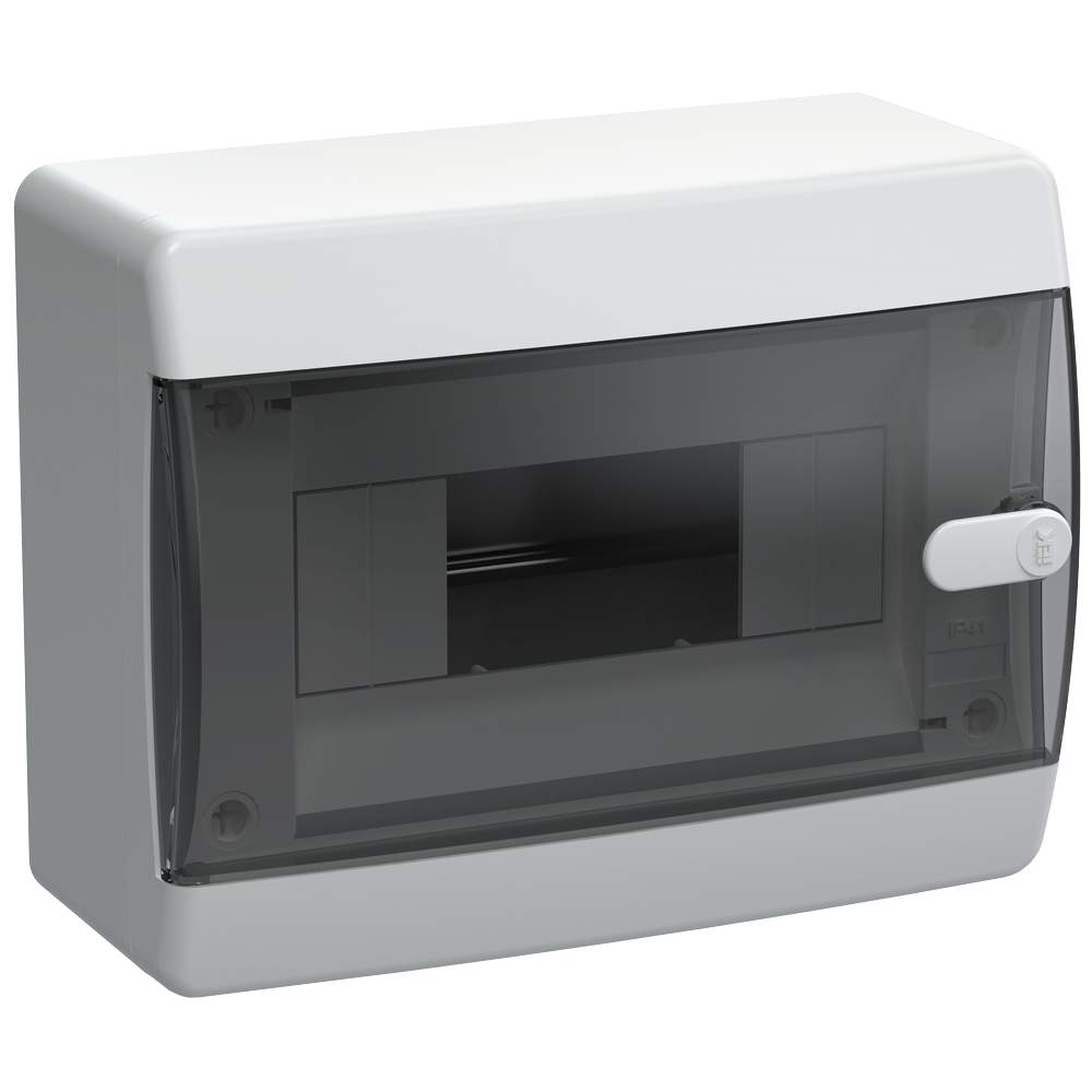UNION Compact Корпус пластиковый ЩРН-П-8 IP41 черная прозрачная дверь IEK UIC-KP12-N-08-41-K01 ⚡ ...